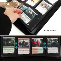 China Luxury PU Leather Trading Card Binder with 12 Pockets and 350x335mm Size for Premium Card Collection for sale