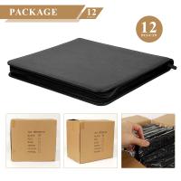 China Luxury PU Leather Trading Card Binder with 12 Pockets and 350x335mm Size for Premium Card Collection for sale