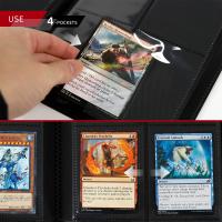 China Custom Trading Card Binder 210x180mm 4-Pockets Acid and PVC-Free PP Card Binder for Magic Protector for sale