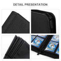 China Premium 12 Pockets PU Leather Card Binder 350x335mm for TCG Collection for sale