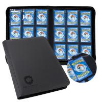 China Premium 360 Pockets PU Leather Trading Card Binder with Thermal Binding for Secure Storage for sale
