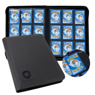 China Premium 360 Pockets PU Leather Trading Card Binder with Thermal Binding for Secure Storage for sale