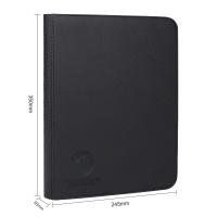 China Premium 360 Pockets PU Leather Trading Card Binder with Thermal Binding for Secure Storage for sale