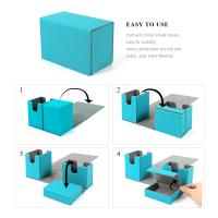 China Premium PU Leather 200+ Capacity Foldable Design Deck Box for Card Game Organizer for sale