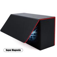 China Premium PU Leather Graded Card Holder with Flexible Magnetic Locking and Velvet Lining for Secure Storage for sale