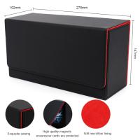 China Premium PU Leather Graded Card Holder with Flexible Magnetic Locking and Velvet Lining for Secure Storage for sale