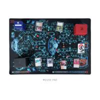 China Customizable Logo Playmat with Non-slip Rubber Backing and Durable Polyester Fabric for Gaming and Board Games for sale