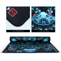 China Customizable Logo Playmat with Non-slip Rubber Backing and Durable Polyester Fabric for Gaming and Board Games for sale