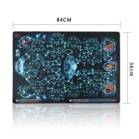 China Customizable Logo Playmat with Non-slip Rubber Backing and Durable Polyester Fabric for Gaming and Board Games for sale