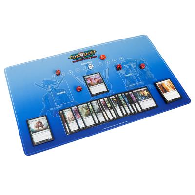 China Custom Logo 14x24 Inches Non-Slip Rubber Backing Playmat for TCG Games and Gaming Mouse Pad for sale