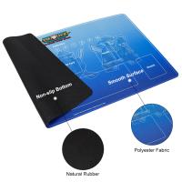 China Custom Logo 14x24 Inches Non-Slip Rubber Backing Playmat for TCG Games and Gaming Mouse Pad for sale