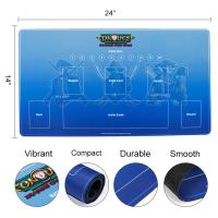 China Custom Logo 14x24 Inches Non-Slip Rubber Backing Playmat for TCG Games and Gaming Mouse Pad for sale