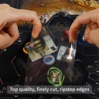 China 50MICRO Thickness Waterproof Dustproof Board Game Sleeves 80x120mm Size Clear Large Card Sleeves for sale