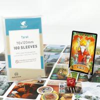 China 50MICRO Thick Waterproof Dustproof 70x120mm Board Game Sleeves for Card Protection and Deck Protector for sale
