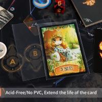 China 59x92mm Waterproof Dustproof Crystal Clear Board Game Card Sleeves for Card Protection for sale