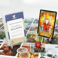 China 57.5x89mm Crystal Clear Waterproof Dustproof Board Game Sleeves and Card Sleeves for Ultimate Protection for sale