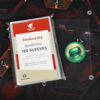 China 56x87mm Size Crystal Clear Heat Seal Card Sleeves for Board Game Deck Protector for sale