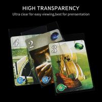 China 56x87mm Size Crystal Clear Heat Seal Card Sleeves for Board Game Deck Protector for sale