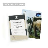 China 41x63mm Size 100MICRO Thickness Waterproof Dustproof Board Game Sleeves Card Sleeves for Card Protection for sale