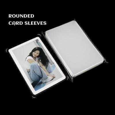 China Premium PP Material Photo Card Sleeves 58x89mm Size with Crystal Clear Surface for Card Protection for sale