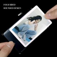 China Premium PP Material Photo Card Sleeves 58x89mm Size with Crystal Clear Surface for Card Protection for sale