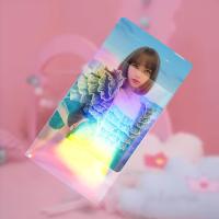 China Hologram Effects Photo Card Sleeves 58x89mm Size with Heat Seal for KPOP Card Protection for sale