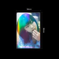 China Hologram Effects Photo Card Sleeves 58x89mm Size with Heat Seal for KPOP Card Protection for sale