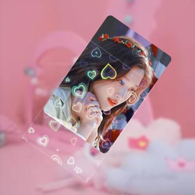 China PP Material Photo Card Sleeves with Hologram Effects 58X89MM Size for Card Protection for sale