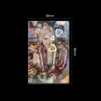 China PP Material Photo Card Sleeves with Hologram Effects 58X89MM Size for Card Protection for sale