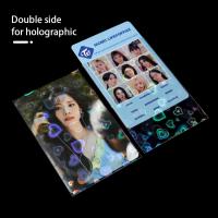 China PP Material Photo Card Sleeves with Hologram Effects 58X89MM Size for Card Protection for sale