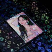 China PP Material Photo Card Sleeves with Hologram Effects 58X89MM Size for Card Protection for sale