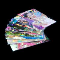 China Hologram Effects Photo Card Sleeves 58X89MM Size Heat Seal KPOP Card Protectors for sale