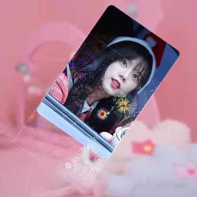 China Hologram Effects Photo Card Sleeves with Heat Seal for KPOP Cards in 58x89MM Size for sale