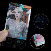 China Hologram Effects Photo Card Sleeves with Heat Seal for KPOP Cards in 58x89MM Size for sale