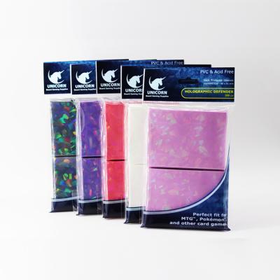 China Customized Color Matte Card Sleeves with Durable PP Material and 66X91MM Size for TCG Card Protection for sale