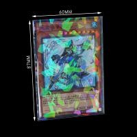 China 60X87MM Hologram Effect Perfect Fit Card Sleeves with Heat Seal for TCG Game Accessories for sale