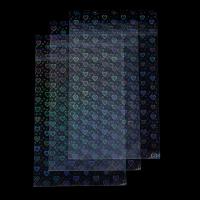 China CE Certified Vertical Heart Hologram Comic Book Bags 6 7/8