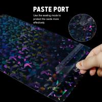China Premium 50pcs Diamond Hologram Comic Book Bags Moisture Proof Square Bottom Bags 6 7/8