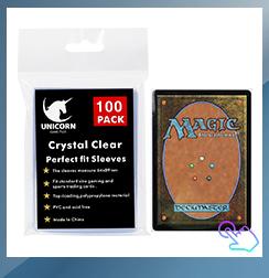 China Acid and PVC-Free 64x89mm Crystal Clear Perfect Fit Sleeves for TCG Game Card Protection for sale