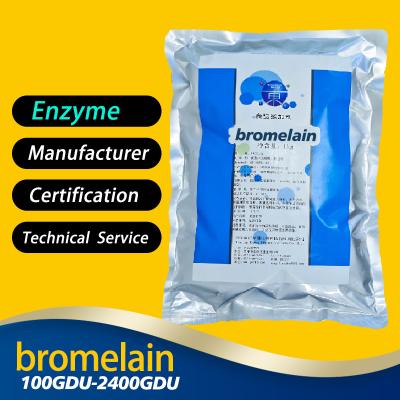 China Bromelain Enzyme Powder 2400GDU Protease Manufacturers Enzyme Preparations Have Price Advantages for sale
