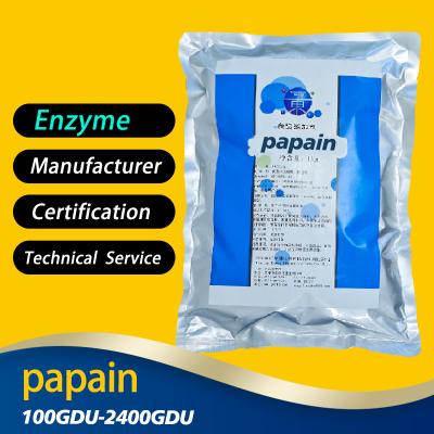 China Papain Enzyme Powder 6000 USP U/mg fully soluble in water customized food grade&pharmaceutical grade for sale