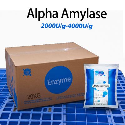 China 4000U/G Alpha Amylase In Food Industry Alpha Amylase Light White Powder for sale