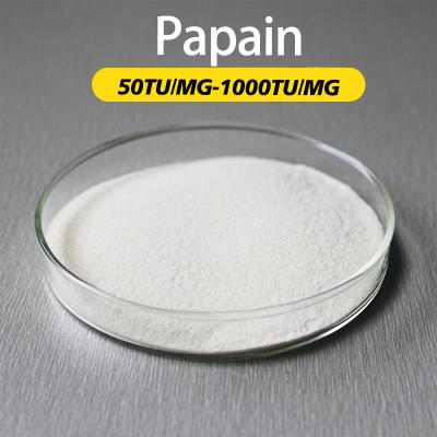 China 50TU/MG-1000TU/MG Papain Enzyme Powder Protease Enzyme Preparation Sample for sale
