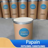 China 2400000U/G Liquid Papain CAS 9001-73-4 White Powdery Substance Soluble In Water for sale