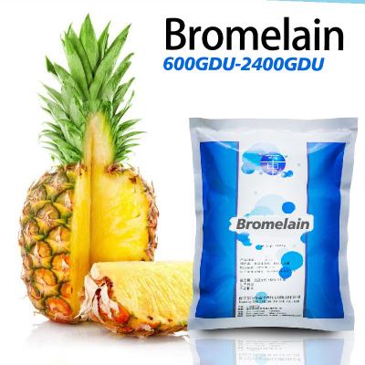 China Light Yellow Bromelain Priceline 600GDU-2400GDU Protease Powder for sale