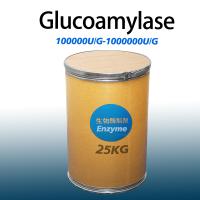China 100000U/G-700000U/G Glucoamylase Enzyme Light Yellow Amylase Powder for sale