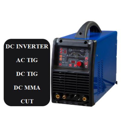 China Sing Phase Heavy Duty IGBT Multi Function 3IN1 250A AC DC TIG CUT MMA Welders Air Plasma Cutters With Advanced Wave Selection for sale