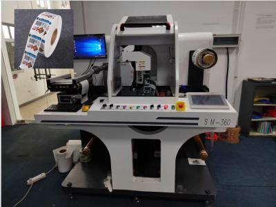 China SM-360 High Precision 0.1-3mm Laser Cutting Label Machine with ±0.1mm Cutting Accuracy for sale