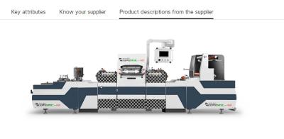 China Automated Blank Label Die Cutting Machine Customized Single Station for sale