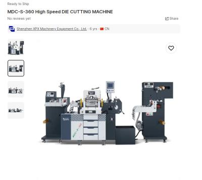China Precision Automatic Flatbed Die Cutter Hot Stamping Die Cutting for sale